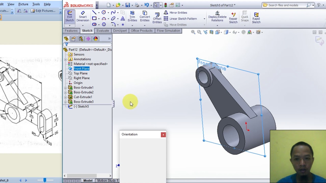 BELAJAR SOLIDWORK BAHASA INDONESIA PART 7 - YouTube