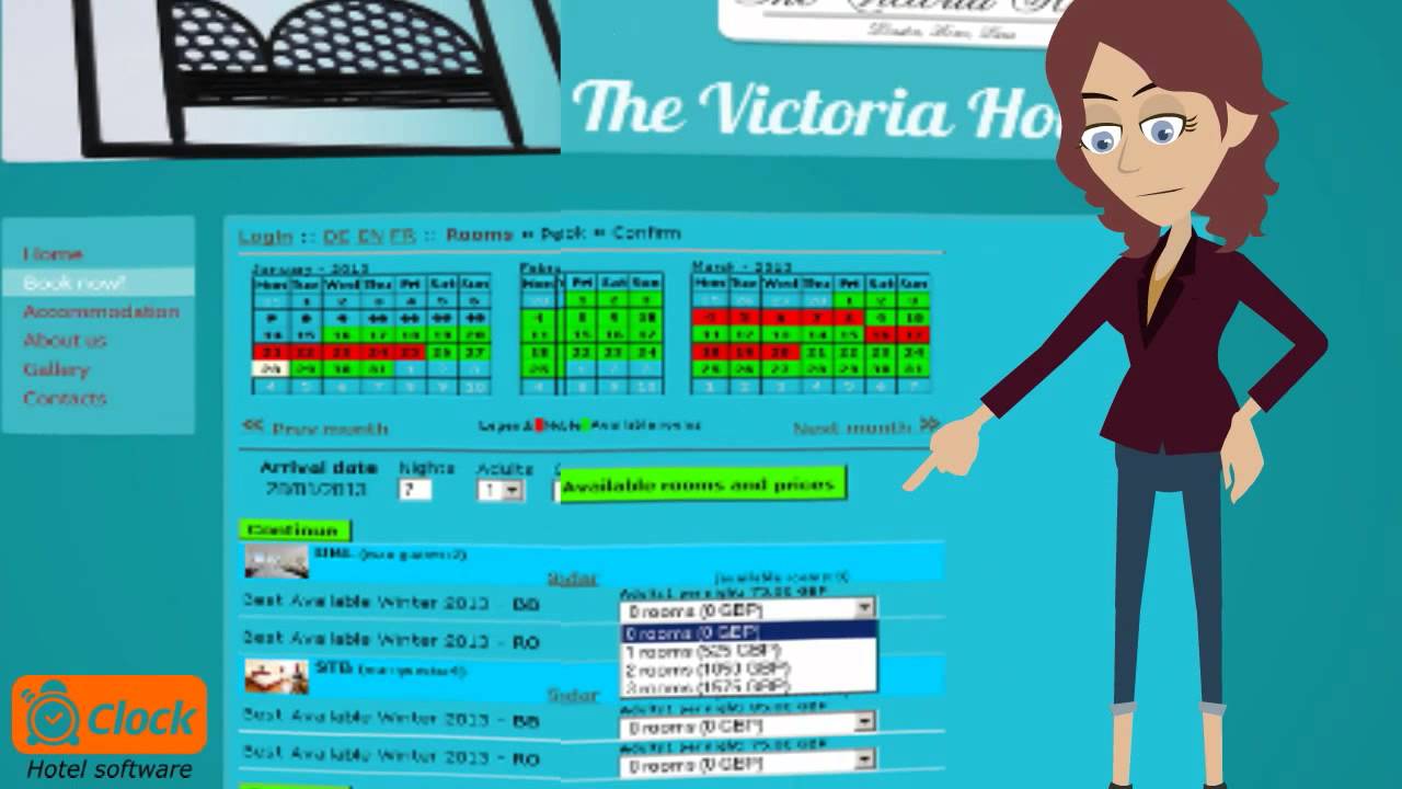 Hotel Web Booking Engine with Clock Evo Property Management Software ...