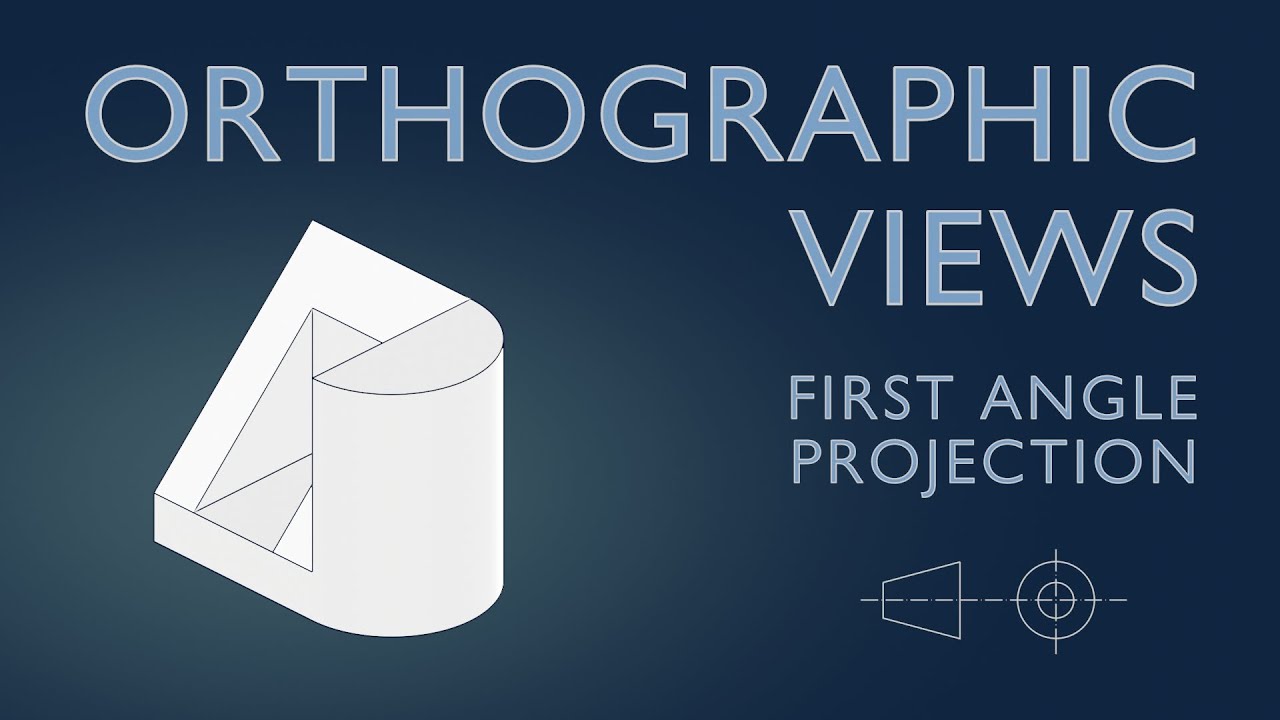 EXAMPLE 11 | ORTHOGRAPHIC VIEWS | FIRST ANGLE PROJECTION - YouTube