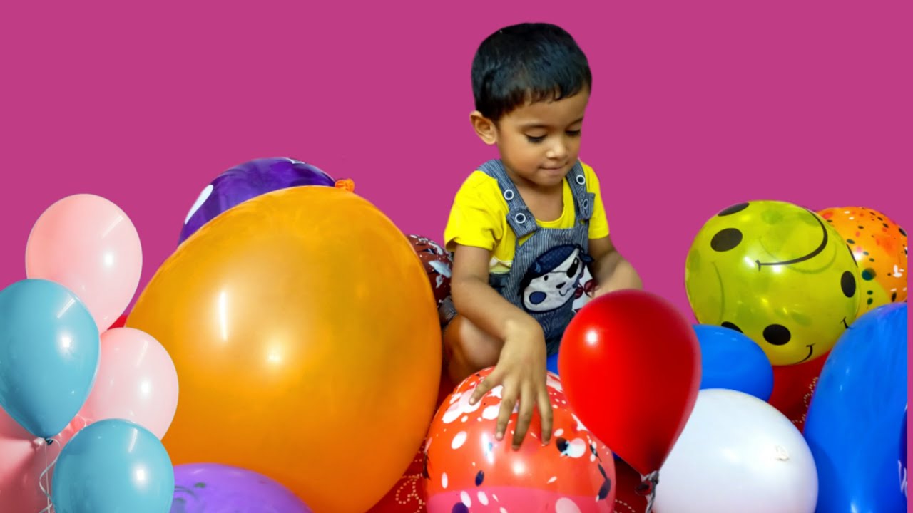 Balloon blow to pop challenge | Balloon popping party | Blowing ...