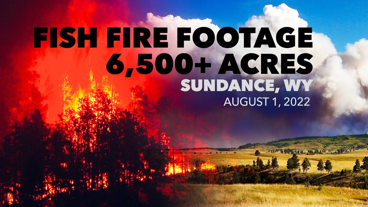 Sundance, WY Fire EXPLODES in Growth - YouTube