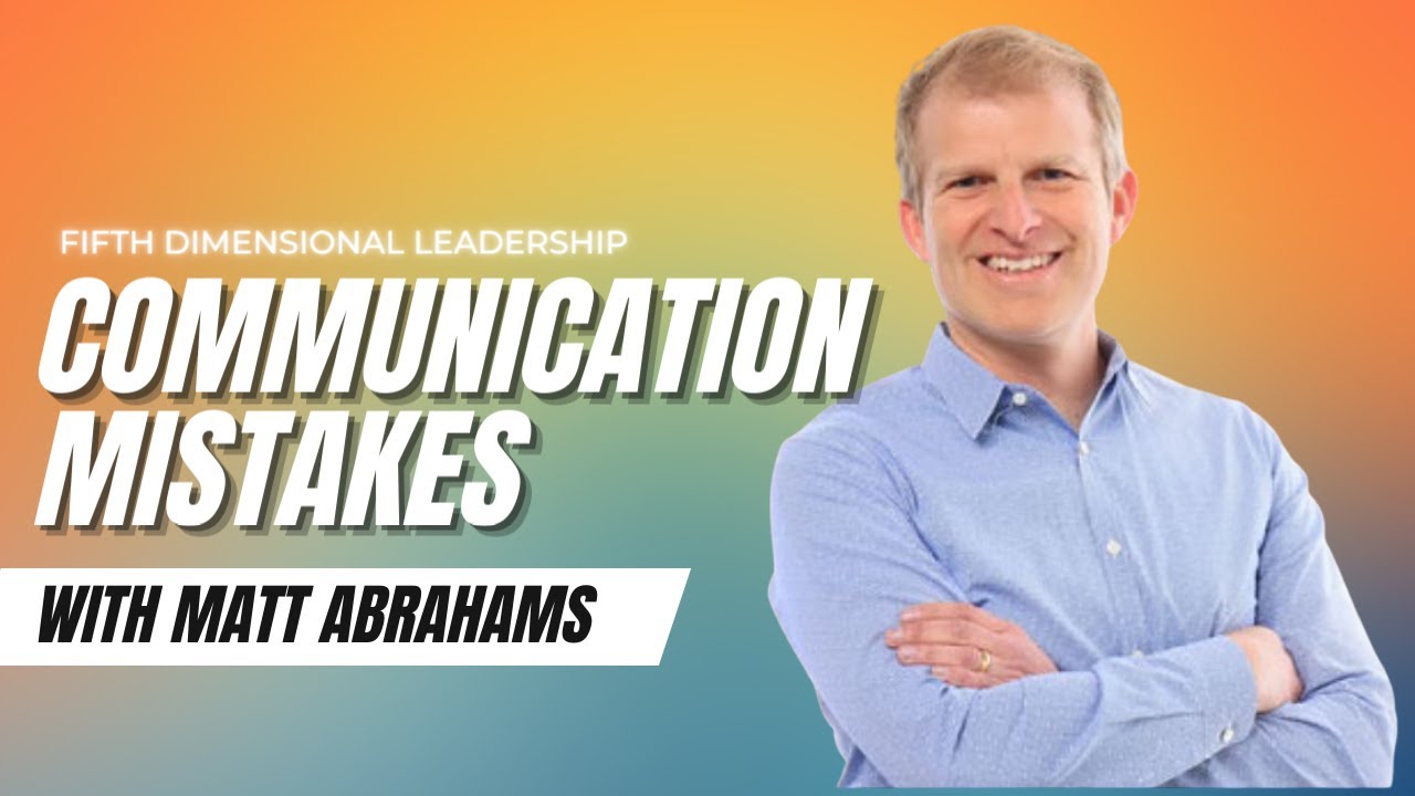 Mistakes Leaders Make when Communicating with Matt Abrahams - YouTube Music