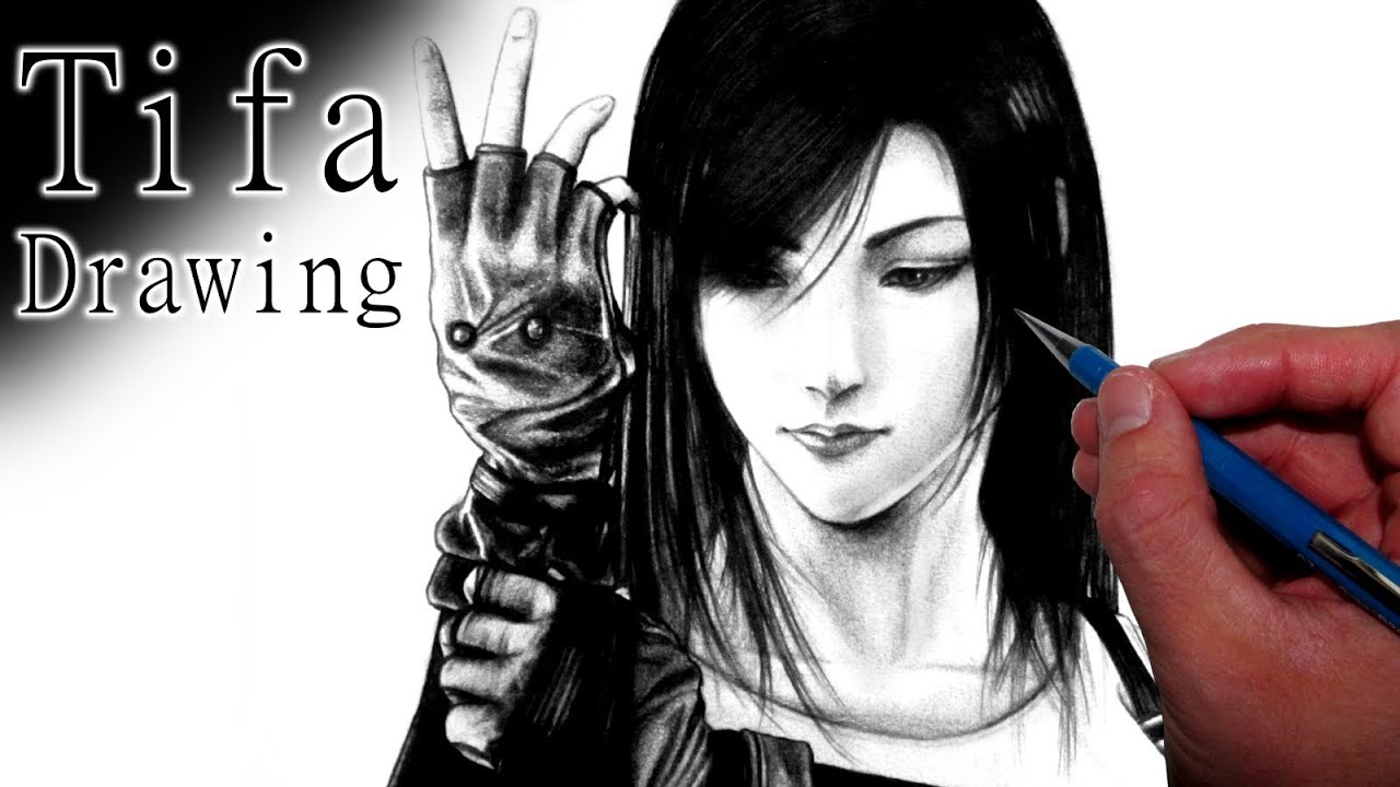 Tifa Drawing - Final Fantasy Fan Art Time Lapse - YouTube