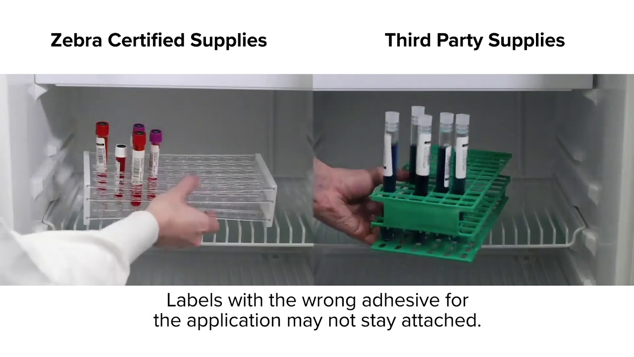 Zebra's Certified Supplies - Ensure Labels Stay Attached Long-term ...