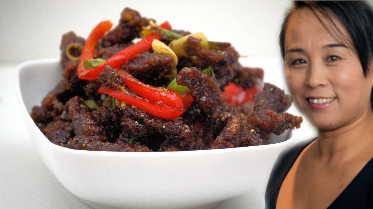 Chinese Crispy Beef Stir Fry Recipe (Chinese Crispy Beef Recipe) - YouTube