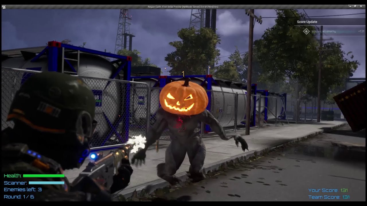 New Scanner, Turret, Halloween Pumpkins and smaller destructibles - YouTube