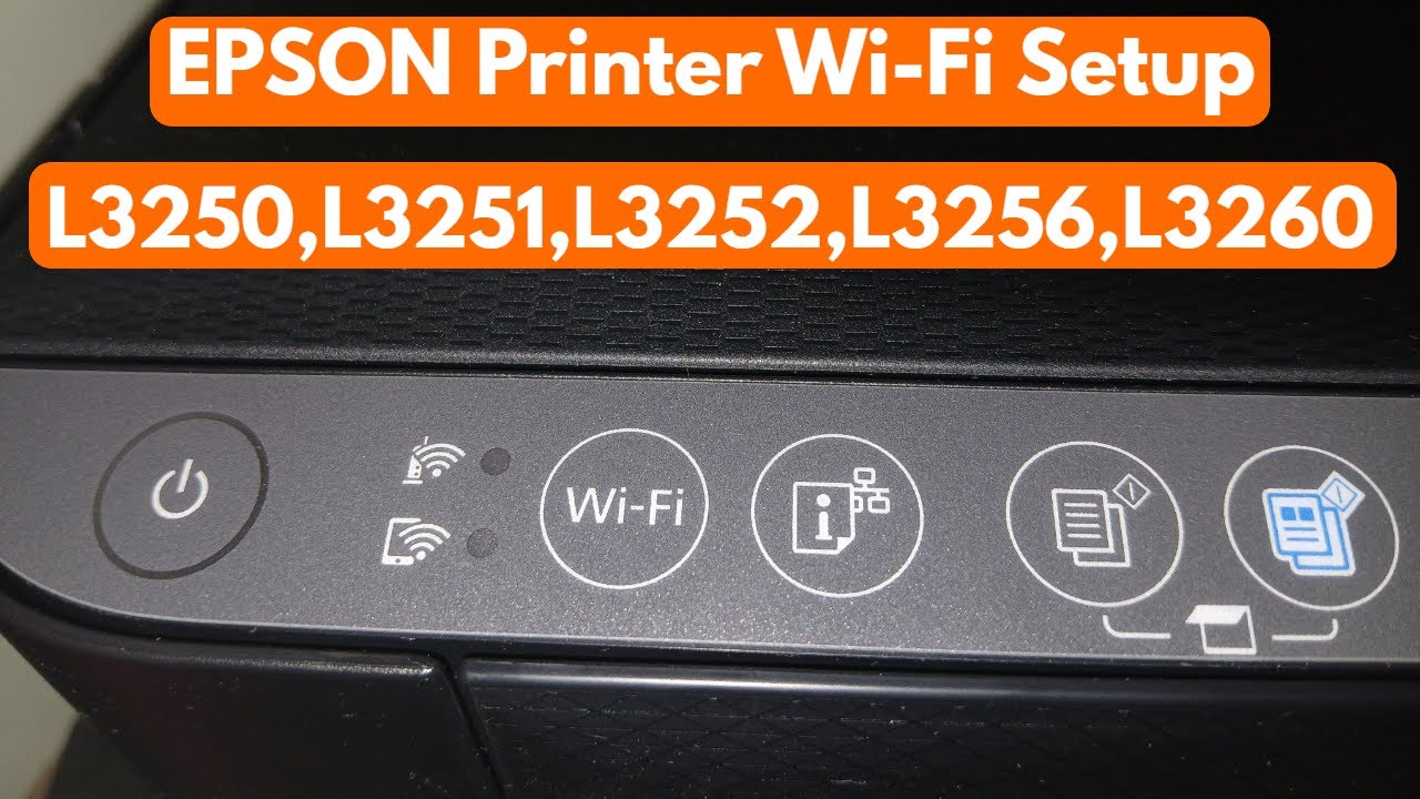 How To Connect Epson L3250 Printer to Wifi epson l3251,l3252,l3256 wifi ...