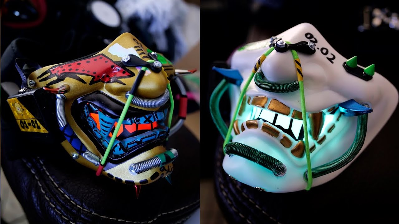 Cyber Half-Face Masks - Gas Masks & Goggles - YouTube