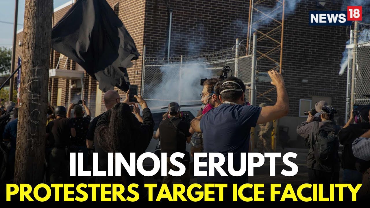 Illinois ICE Protest LIVE | Protesters Attack ICE Facility | ICE Agents ...