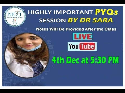 HIGHLY IMPORTANT PYQ PATHO SESSION 6( part 2) BY DR SARA - YouTube