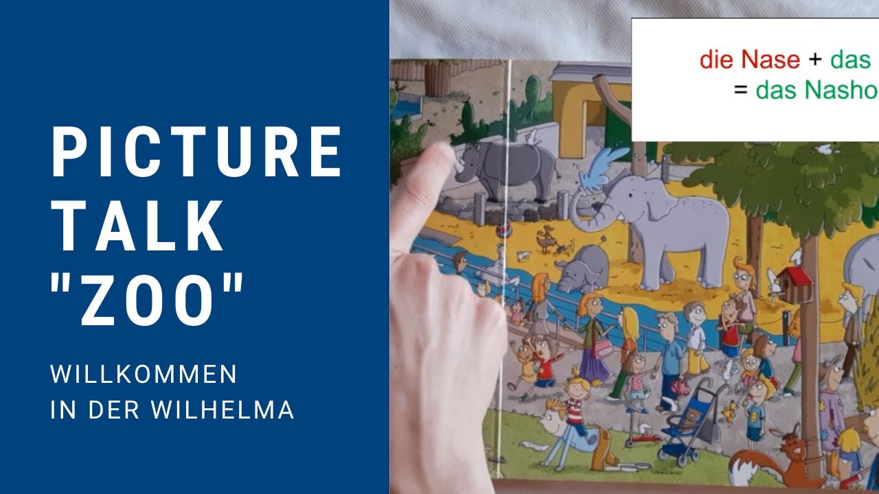 "Im Zoo" - Picture talk to learn German - YouTube