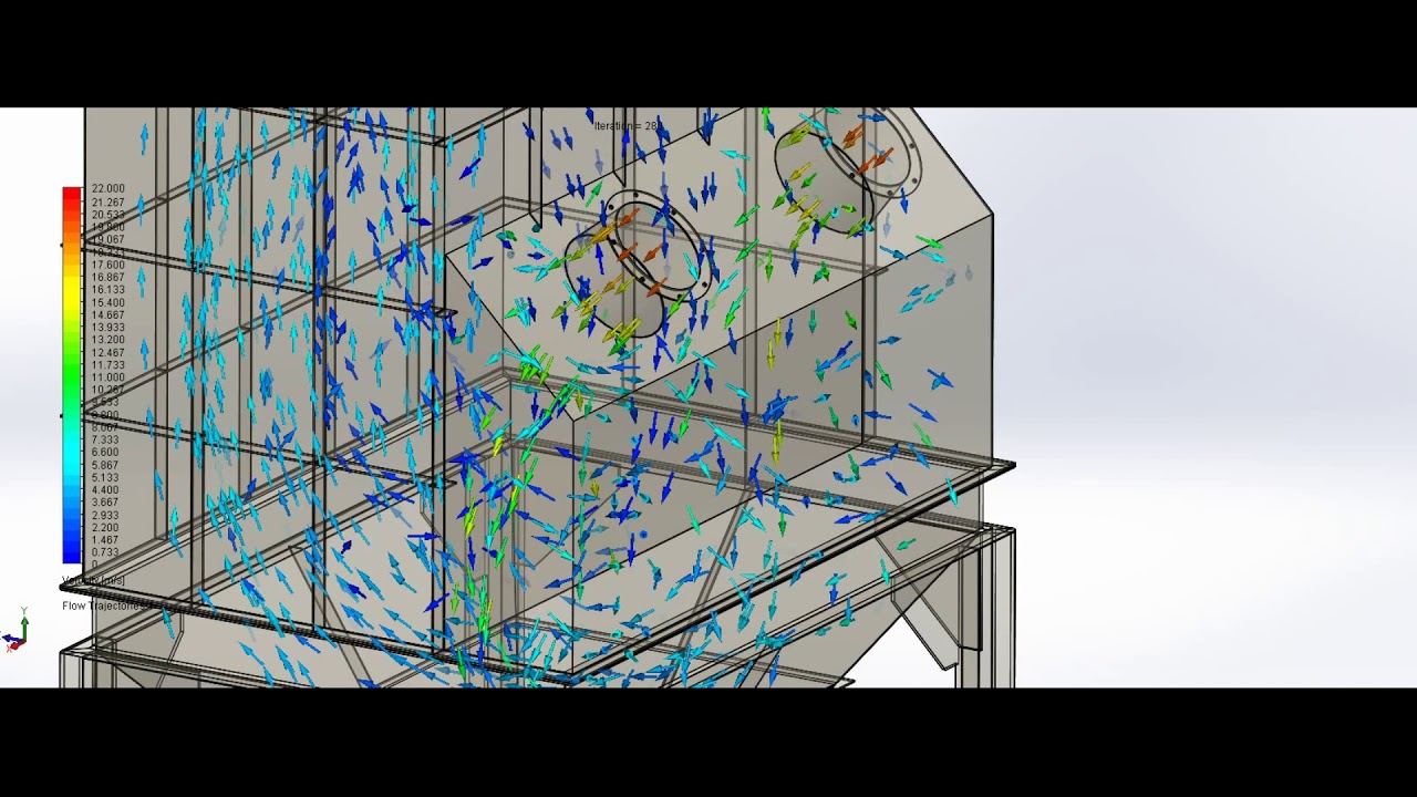 Bag filter with preseparator simulation - YouTube