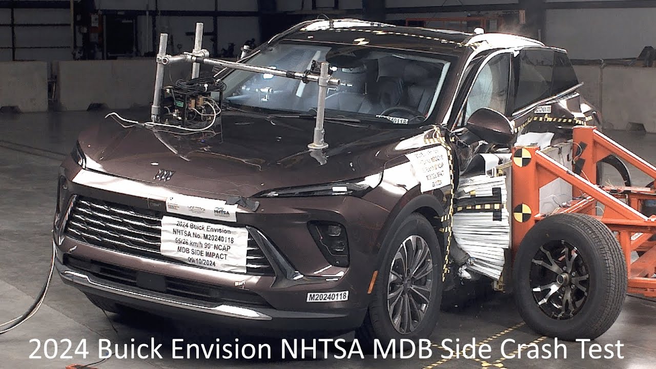 2024-2025 Buick Envision NHTSA MDB Side Crash Test - YouTube