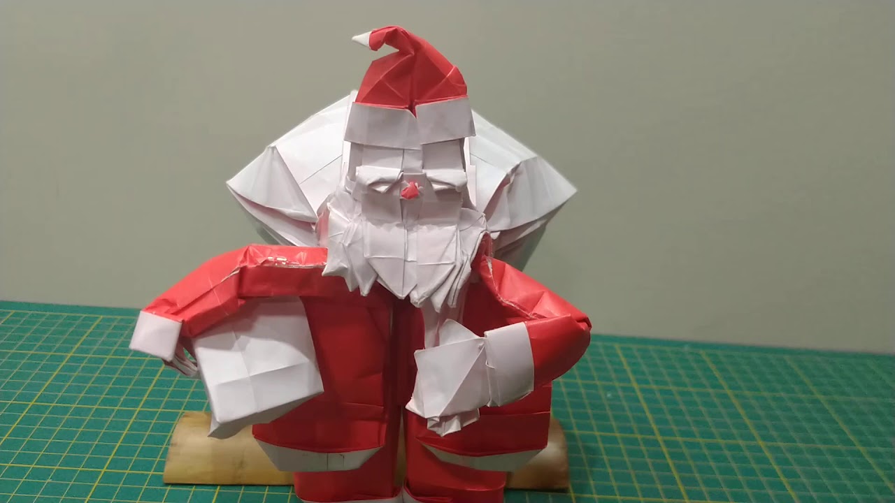 Origami Santa Claus by Takeda Naoki - YouTube