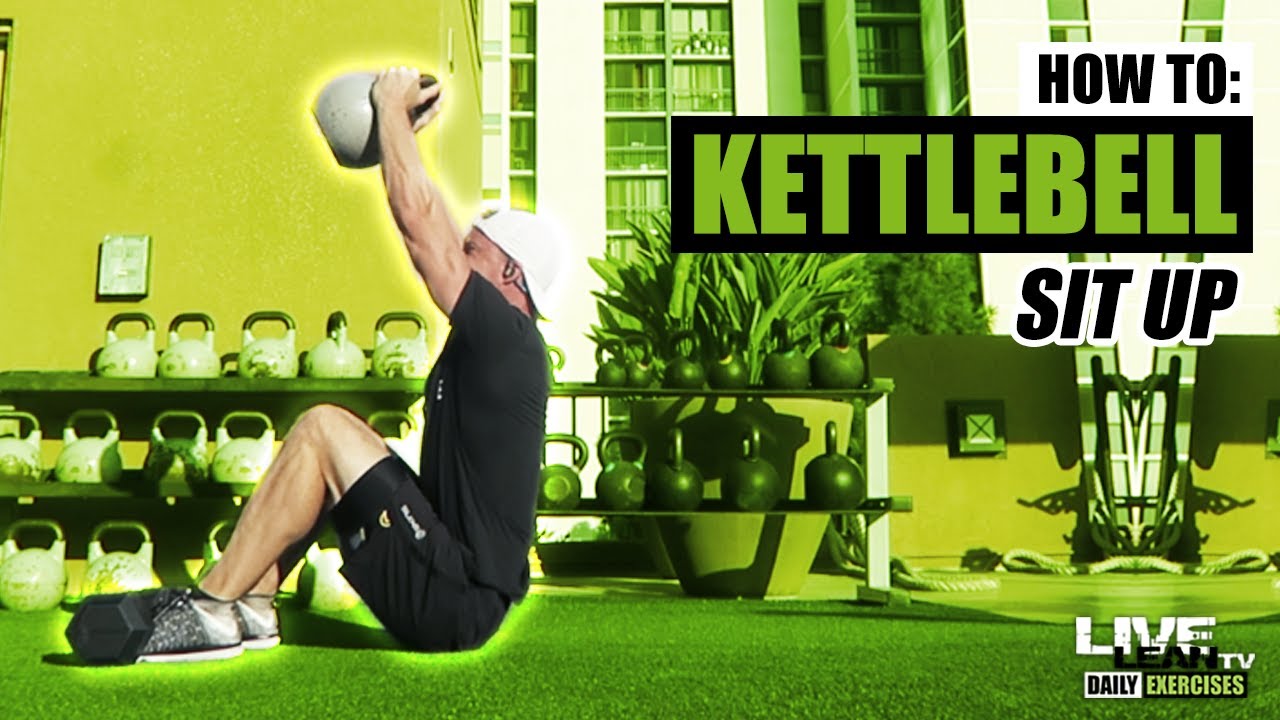 How To Do A KETTLEBELL SIT UP | Exercise Demonstration Video and Guide ...