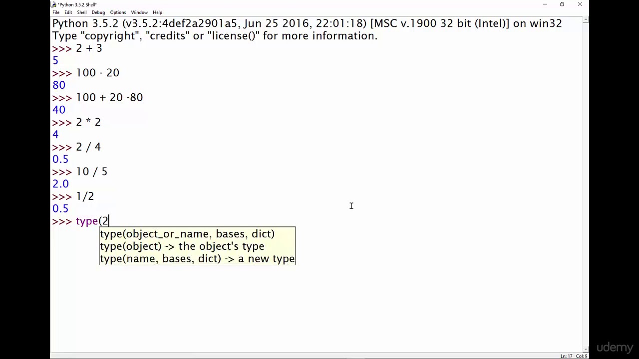Basic Arithmetic Floats And Modulo In Python Youtube