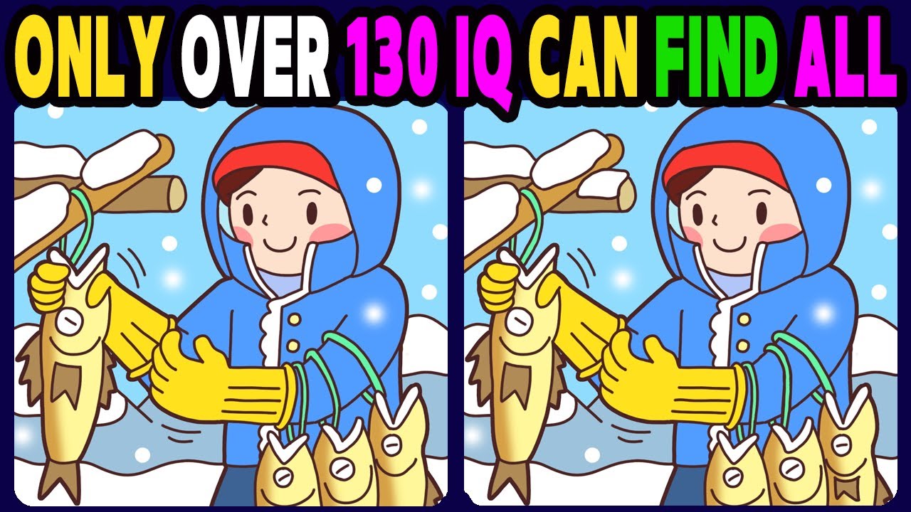 【Find the difference】Only Over 130 IQ Can Find All! / Fun Challenge ...