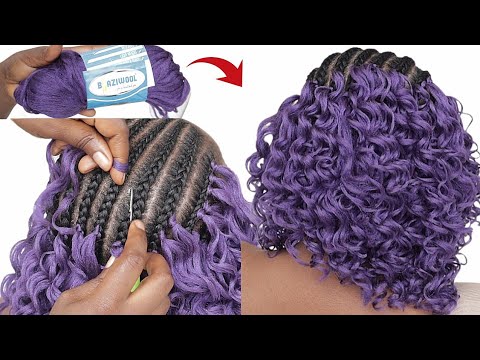 Most Affordable Curly Crochet Hairstyle Using Wool Hair / A Must Try ...