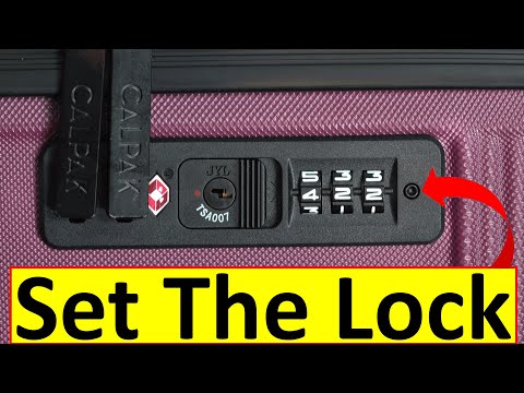 How to set the lock on a suitcase
