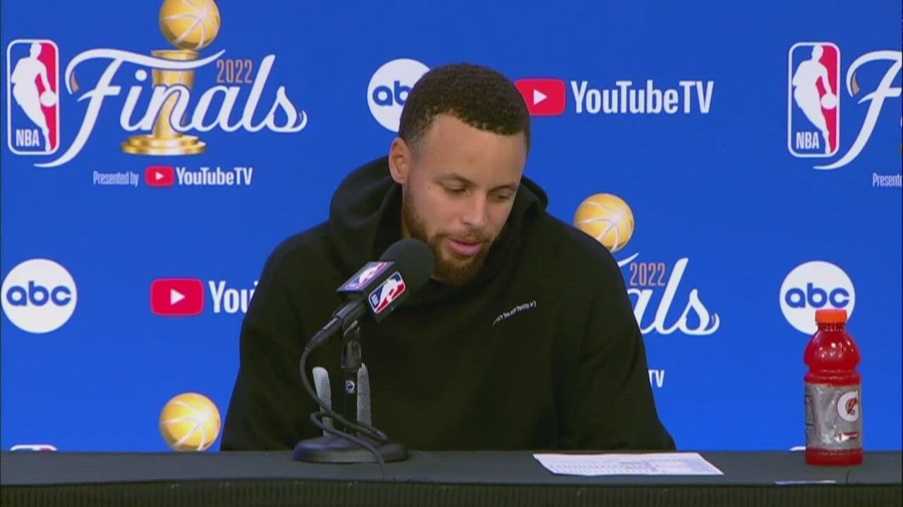 Live NBA Finals Postgame | Steph Curry talks tying Game 4 with Celtics ...