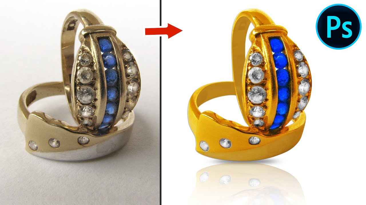 Jewelry Photo Retouching Tutorial for Beginner in Photoshop - YouTube
