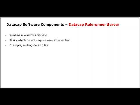 Datacap Software Components - Episode 04 - Datacap Rulerunner Server ...