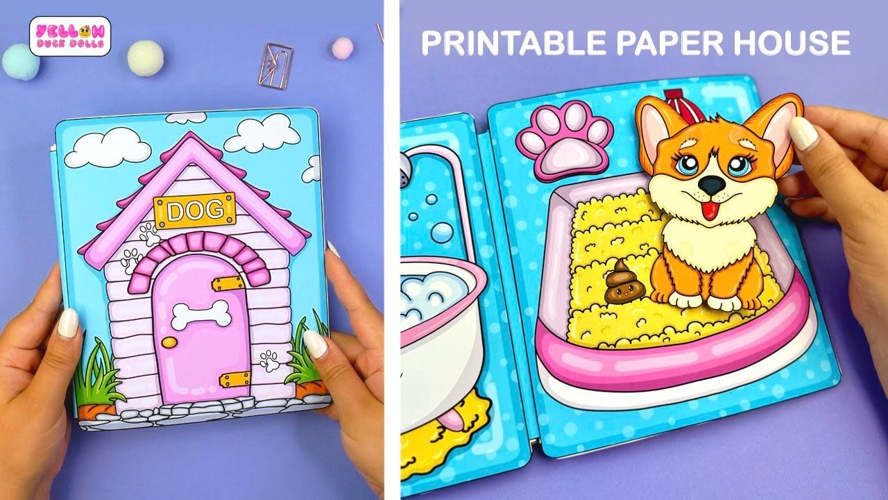 Cute Dog’s dollhouse | DIY TUTORIAL | Pet care Kit - YouTube