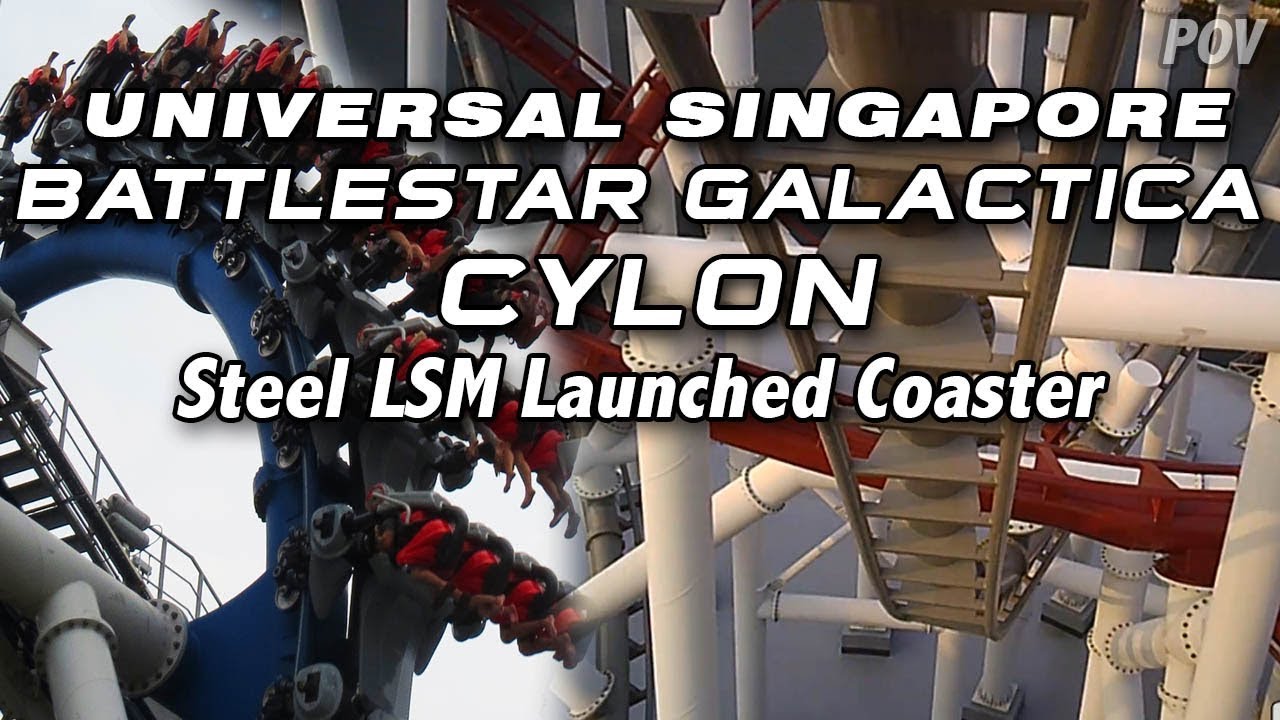Battlestar Galactica Cylon (Day) on-ride POV, Universal Studios ...