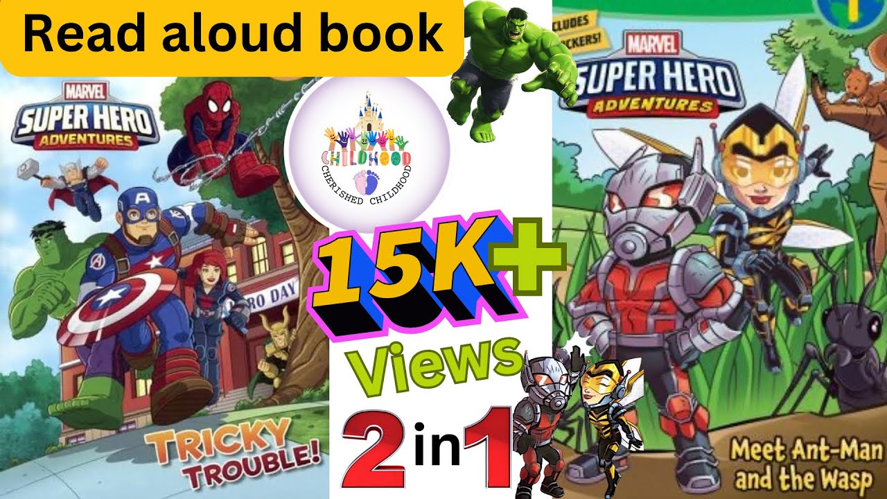 2-in1 Read Aloud Marvel Superheroes | Read Aloud Story Book | Level 1 ...
