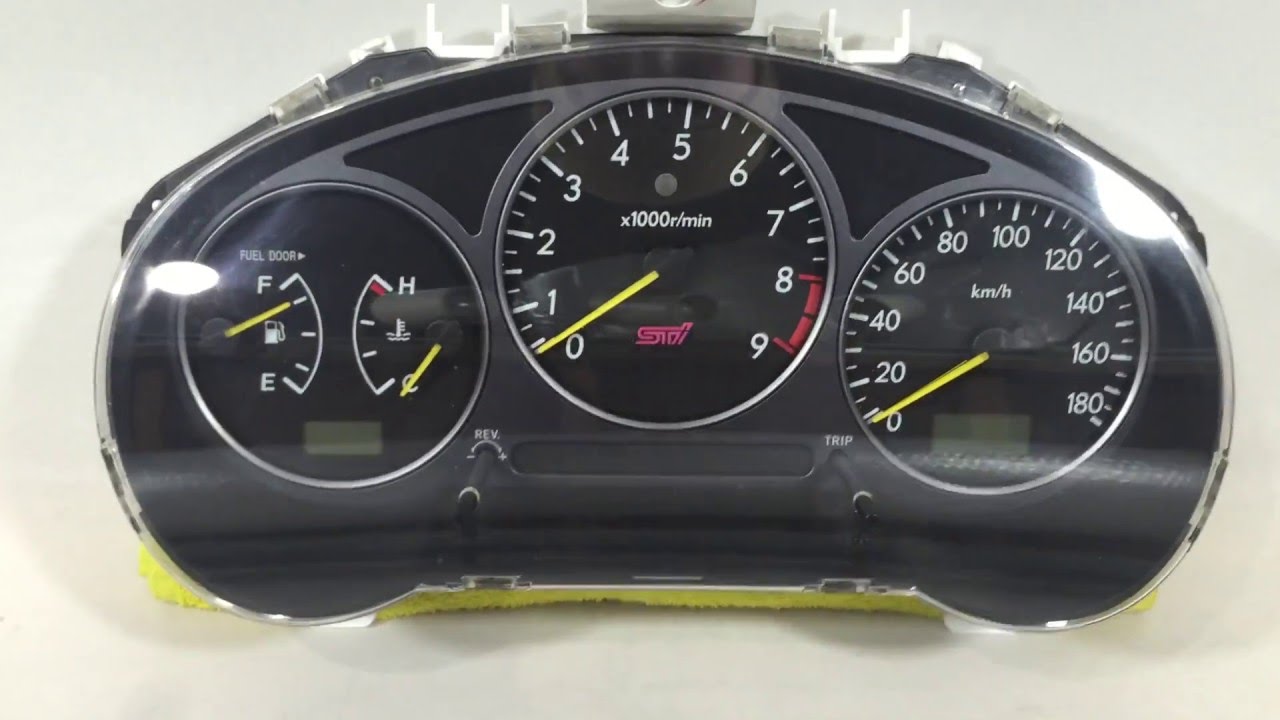 JDM SUBARU IMPREZA WRX STI GDB 6SPEED GAUGE CLUSTER SPEEDOMETER 2002 ...