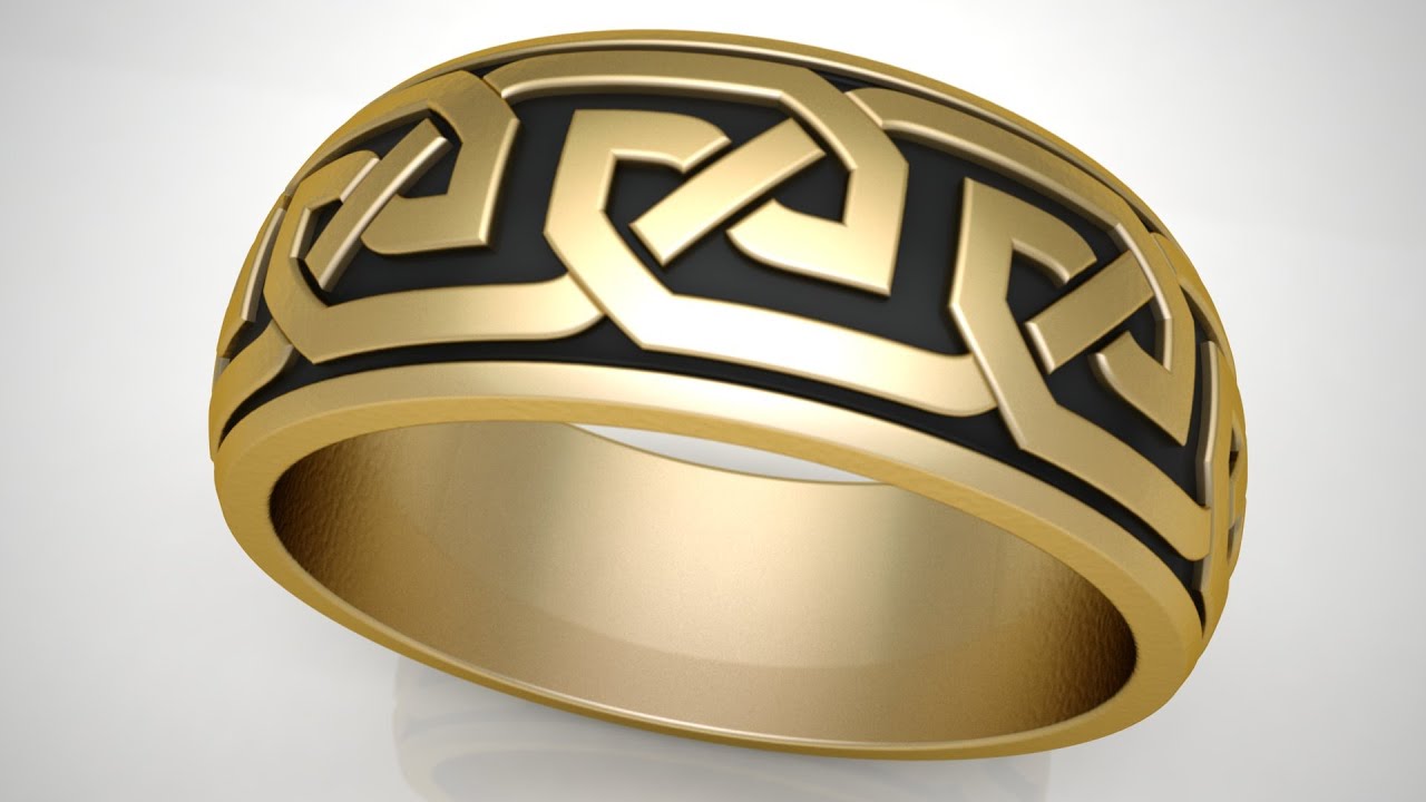 jewelry cad design tutorial #06 | Gold ring design 2021 - YouTube