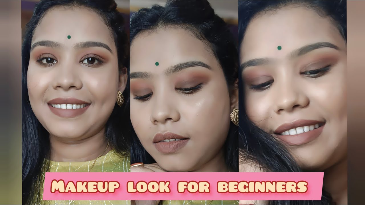 Beginners makeup look || simple makeup look for beginners - YouTube