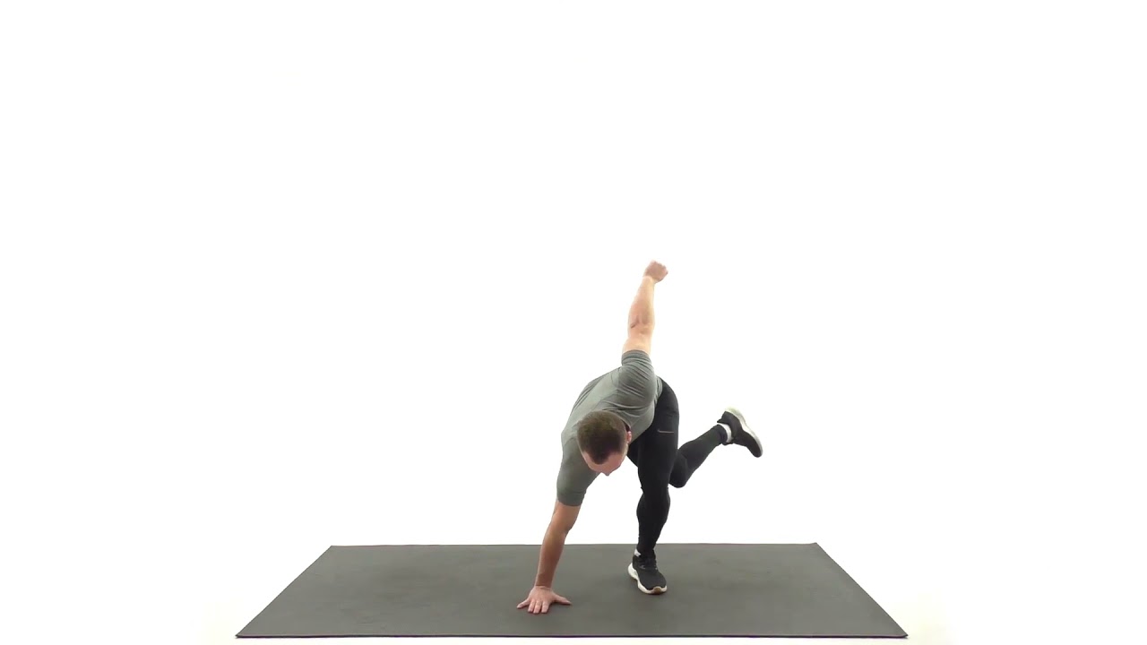 Skater Lunge with floor Tap - Tabata HIIT Workout from official book ...