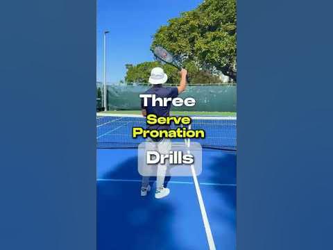 Three serve pronation drills with the continental grip. - YouTube