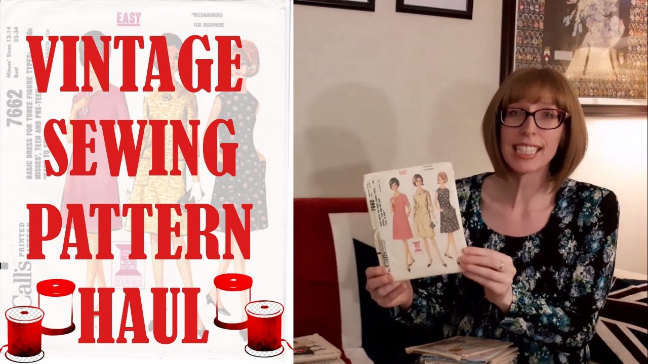 🛑🏴‍☠️ VINTAGE SEWING PATTERN HAUL 🏴‍☠️🛑 | BUDGETSEW - YouTube