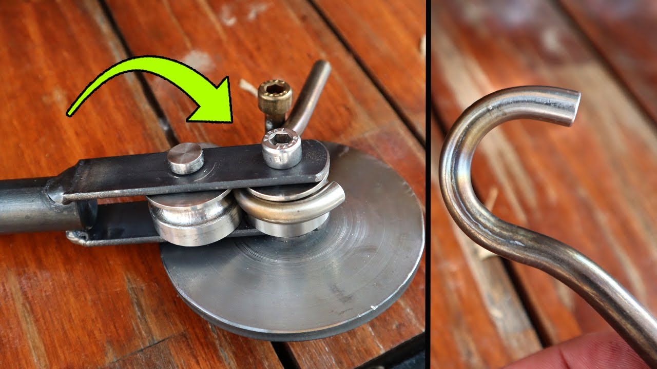 Curvadora para INOX tubo redondo (fabricación propia) - YouTube