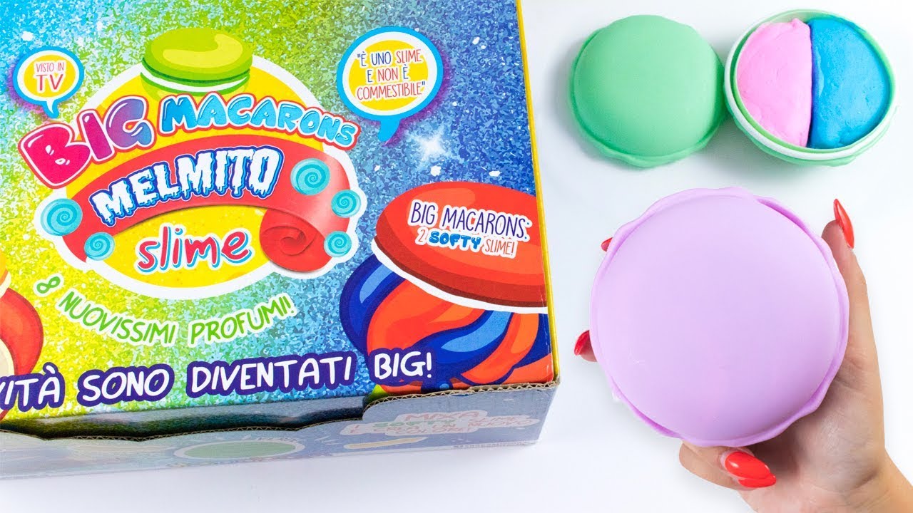 Nuovi SLIME MELMITO BIG MACARONS! Sono GIGANTI! - YouTube