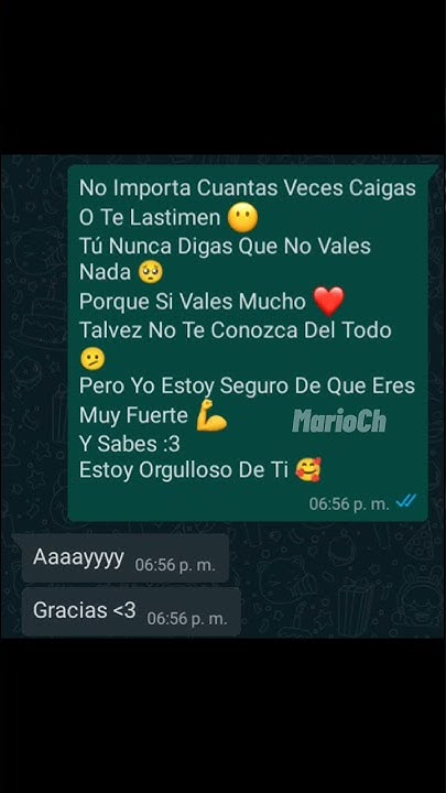 Estoy Orgulloso De Ti #frases #para #enamorar #marioch73 name music: la da dee - YouTube