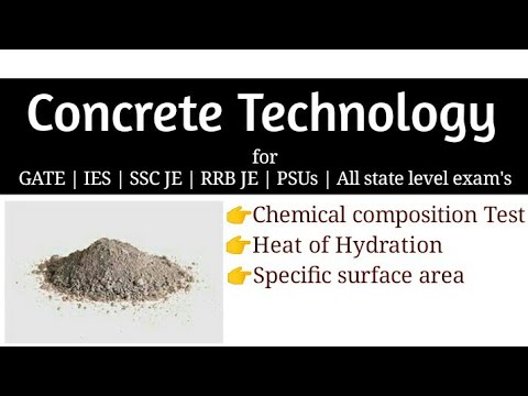 Cement : Chemical composition test | Heat of Hydration test | Specific ...