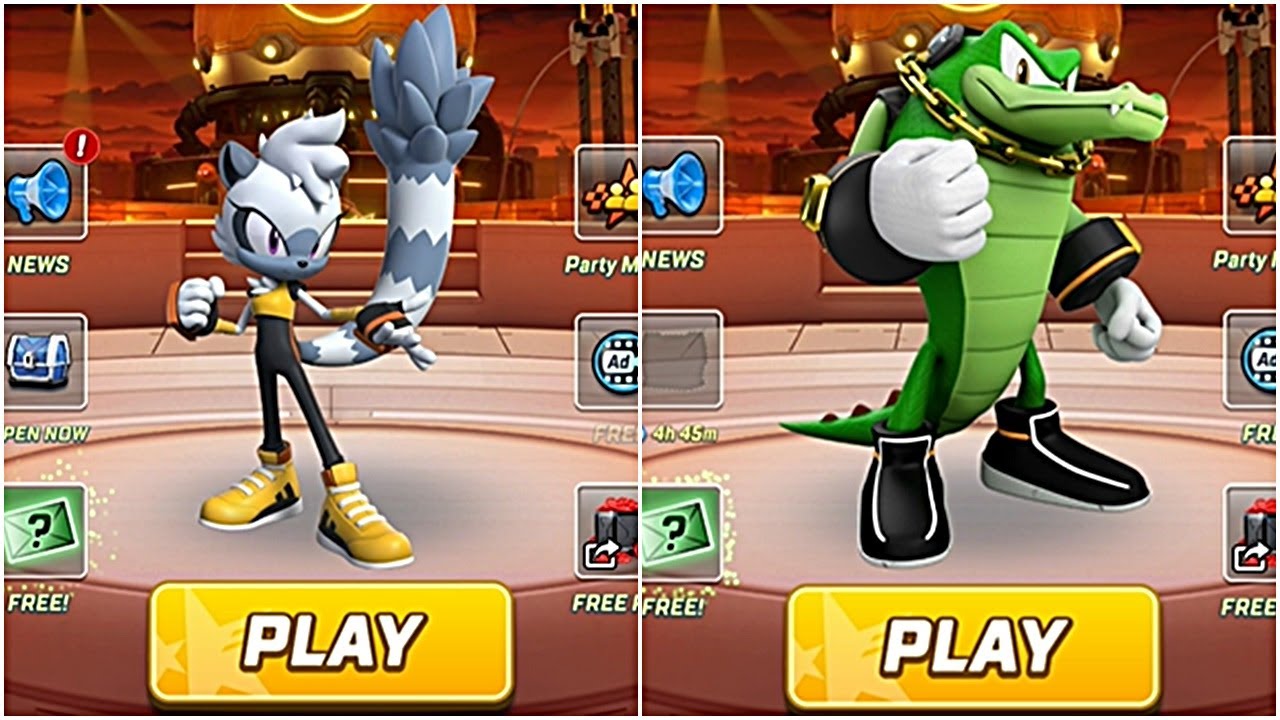 Tangle vs Vector - Versus Mode - Sonic Forces - Sonicdash Android ...