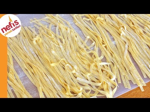 Sadece 2 Malzeme ile Ev Yapımı Makarna 🍝👌🏻
