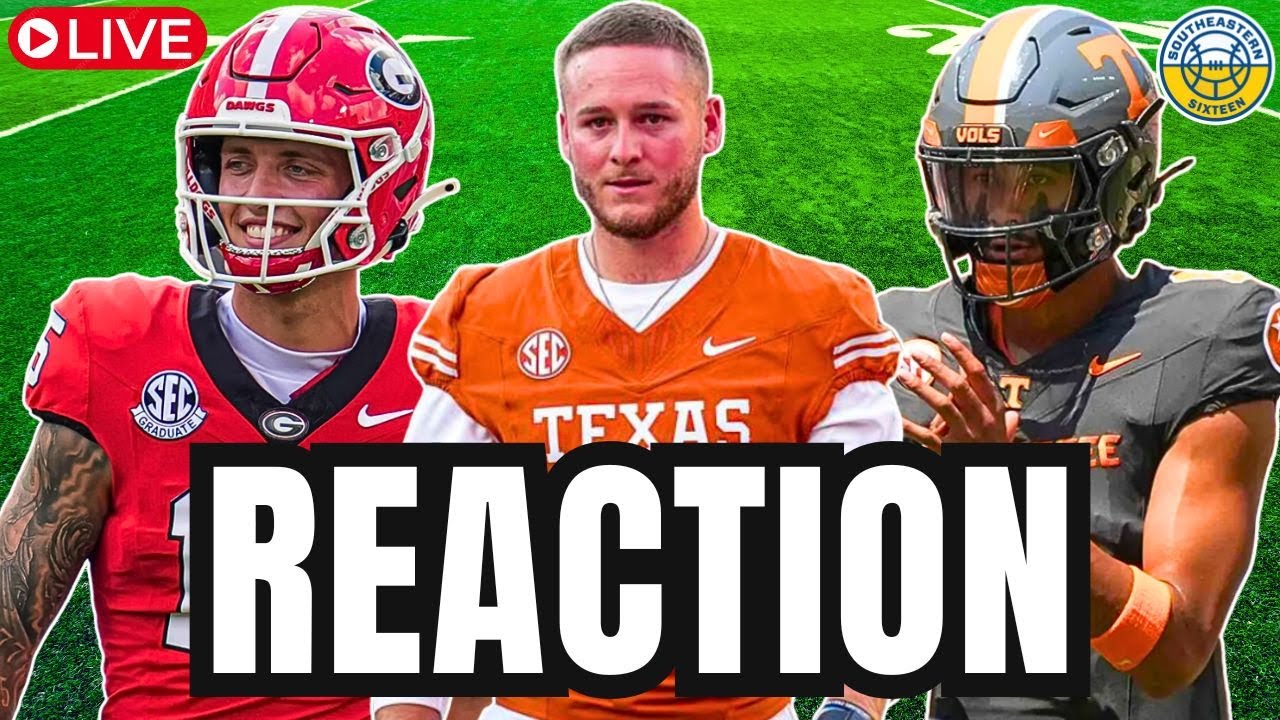 SEC Football Reaction: Tennessee's THRILLING Win Against Alabama, Texas ...