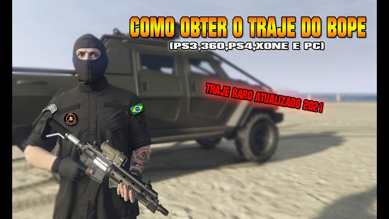 GTA V ONLINE: COMO OBTER O TRAJE RARO DO BOPE(MÉTODO FÁCIL E RÁPIDO ...