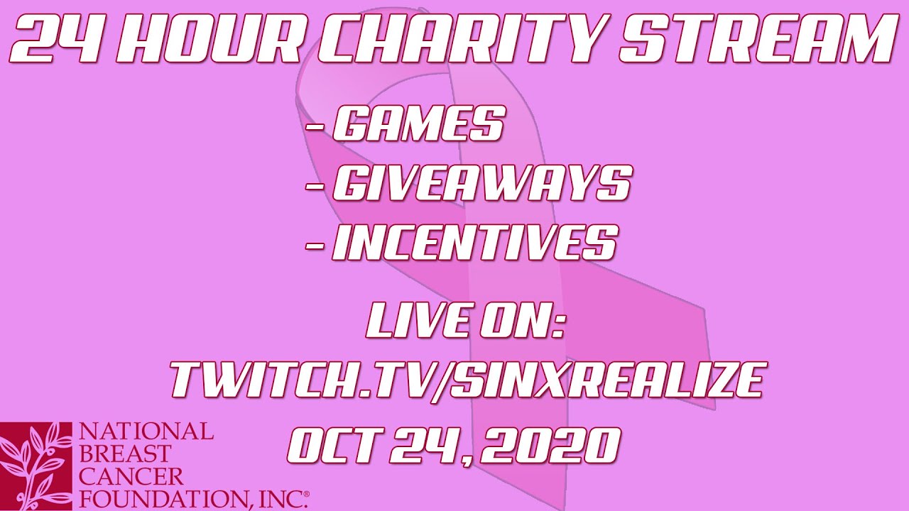 24 HOUR CHARITY STREAM! GIVEAWAYS, INCENTIVES & MORE!! - YouTube