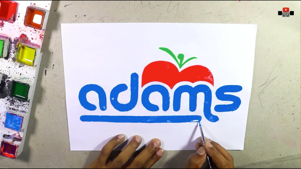 How to draw the Adams logo - YouTube