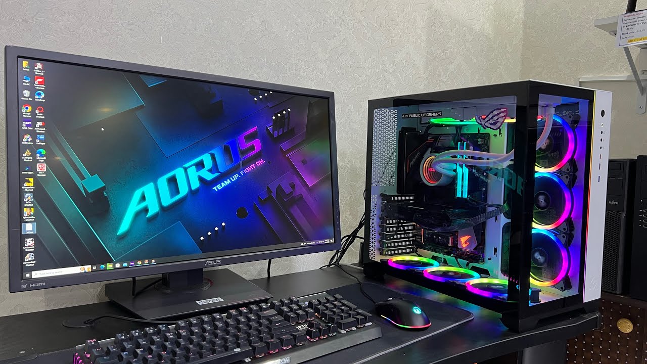 AUROS Gaming Pc i7-8th Generation With RTX 3060Ti (Only Pc) - YouTube