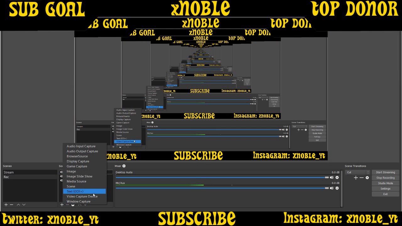 OBS TUTORIAL - STREAM LAYOUT AND SETTINGS! - YouTube