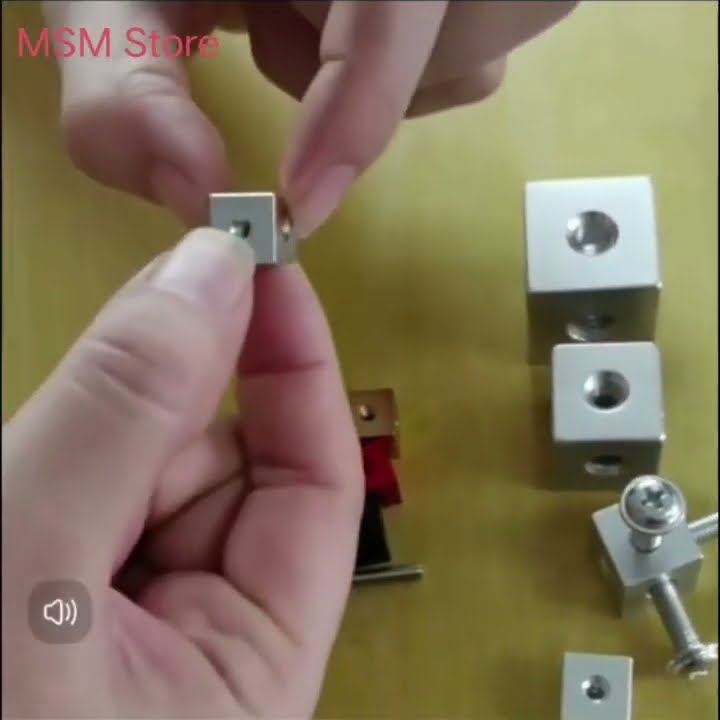 MSM Six Sided Fixed block Square Nut With Screw Plate Connection Block ...