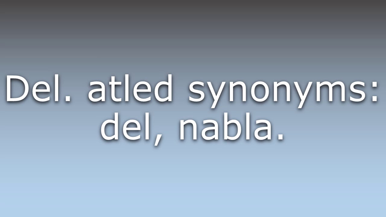 What does Atled mean? - YouTube