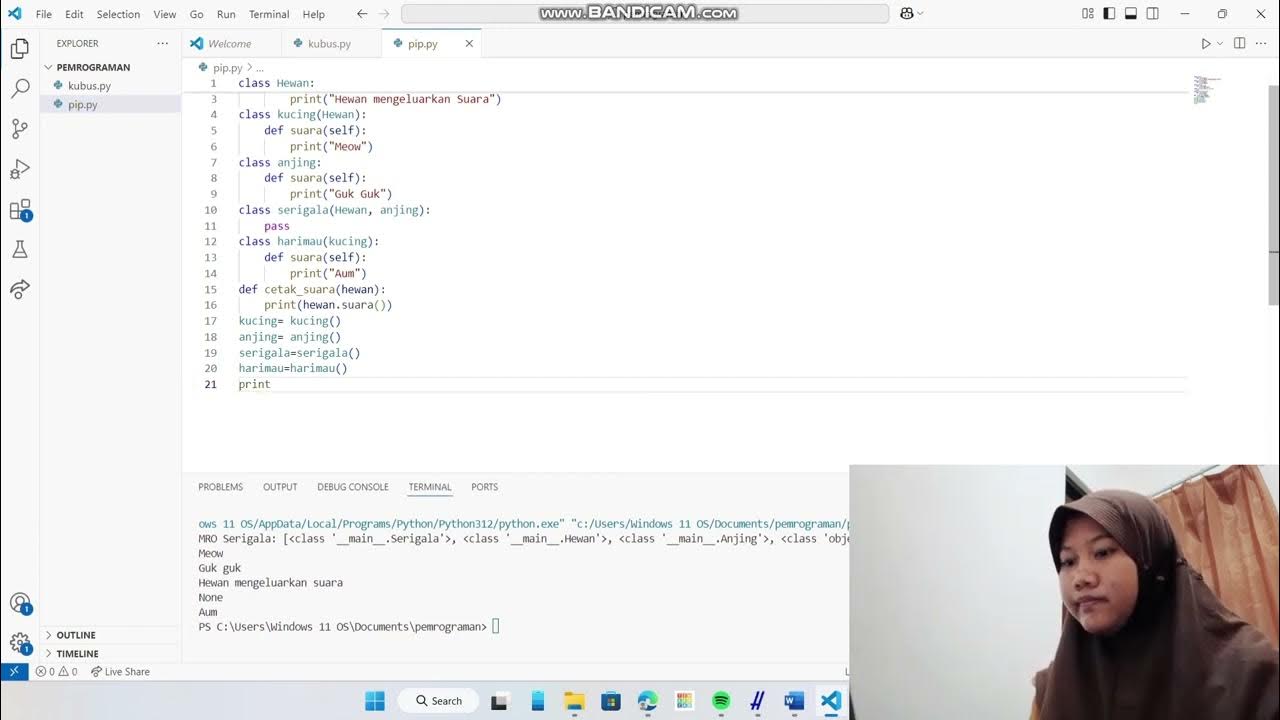 PEMROGRAMAN PYTHON INHERITANCE, OVERRIDING, MULTIPLE INHERITENCE, MULTILEVEL INHERITENCE, DLL ...